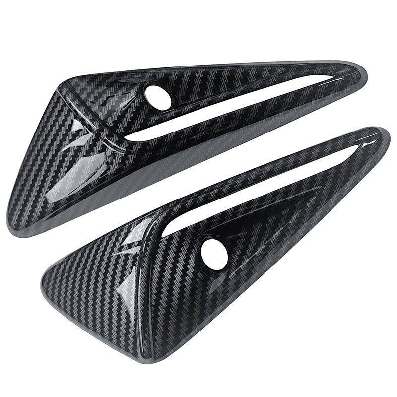 Tesla Model Y 2PCS Side Camera Turn Signal Full Covers Carbon Fiber ...