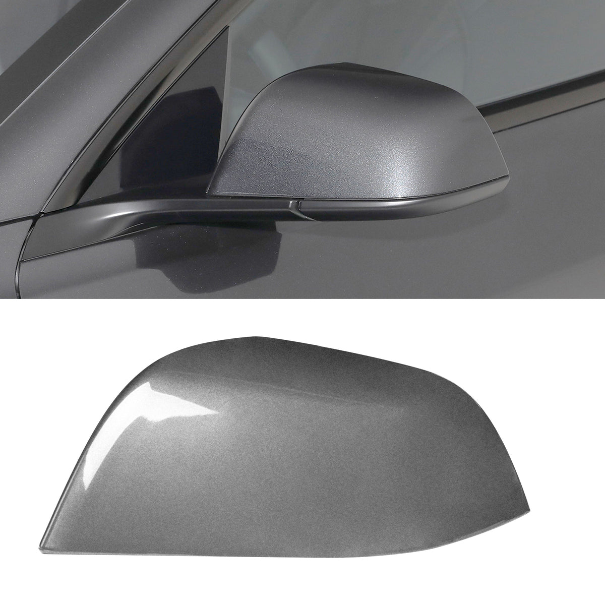 Tesla Model 3 Mirror Cover Caps Grey 2017-2024 |Thetapai