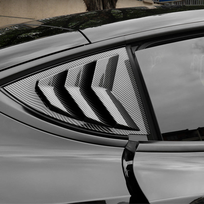 Tesla Model Y Rear Triangular Window Louver Cover Carbon Fiber — Thetapai