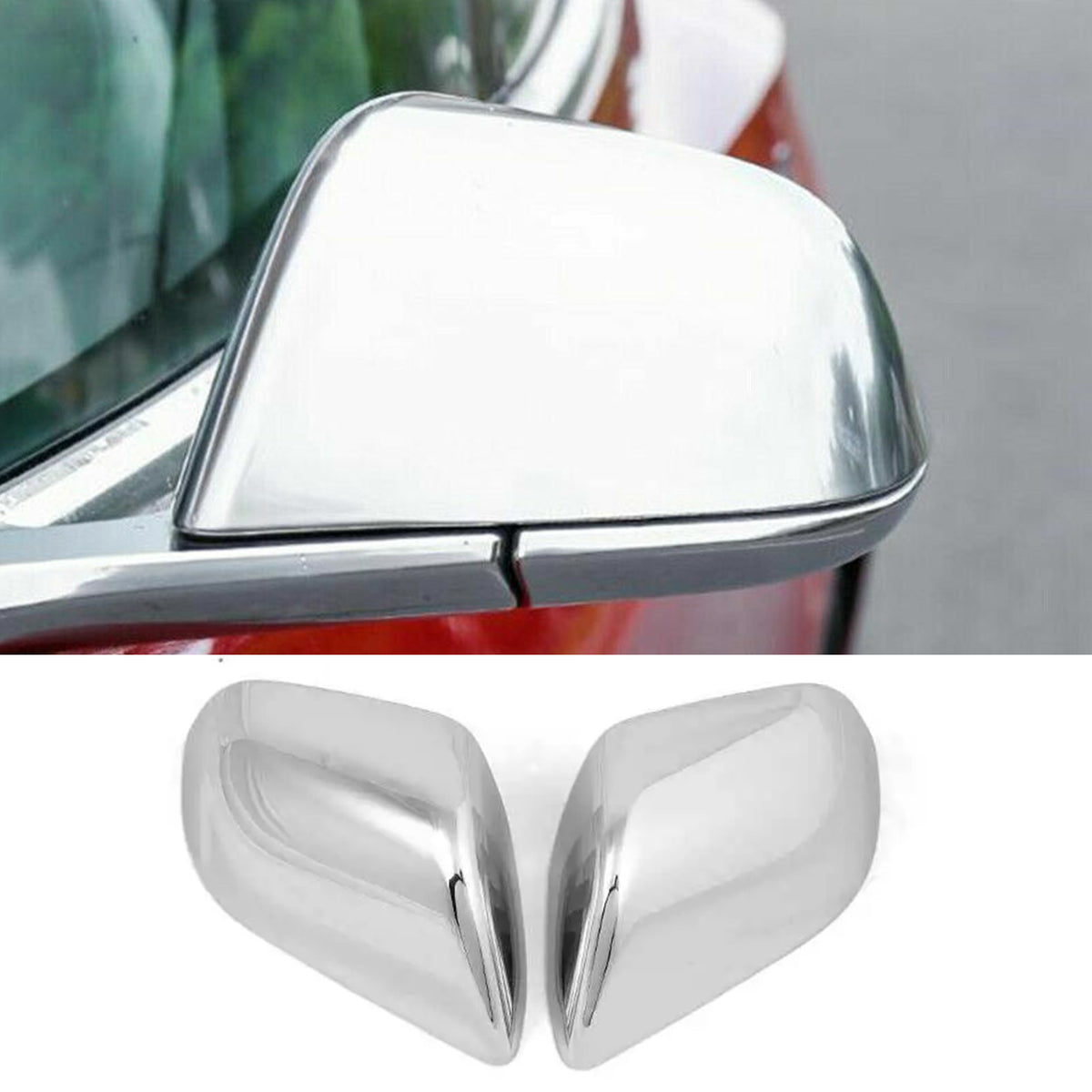 Tesla Model Y 2020-2022 Car Side Mirror Cover Caps Chrome | Thetapai